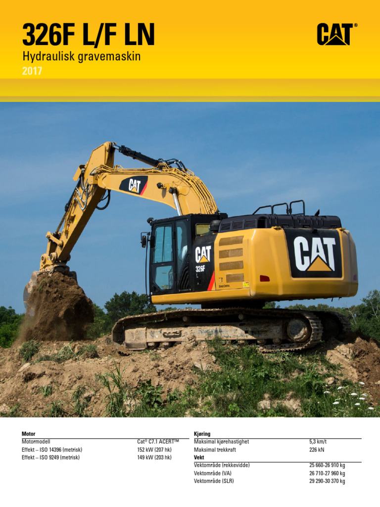 Produktinfo Cat 326 | PDF
