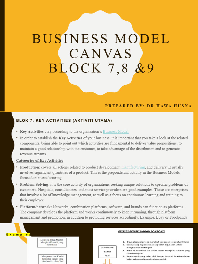 Bmc-Block 7,8 & 9 | PDF | Business Model | Partnership