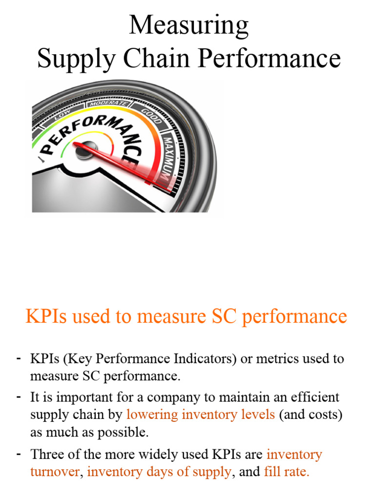 S2 - Measuring Supply Chain Performance | PDF