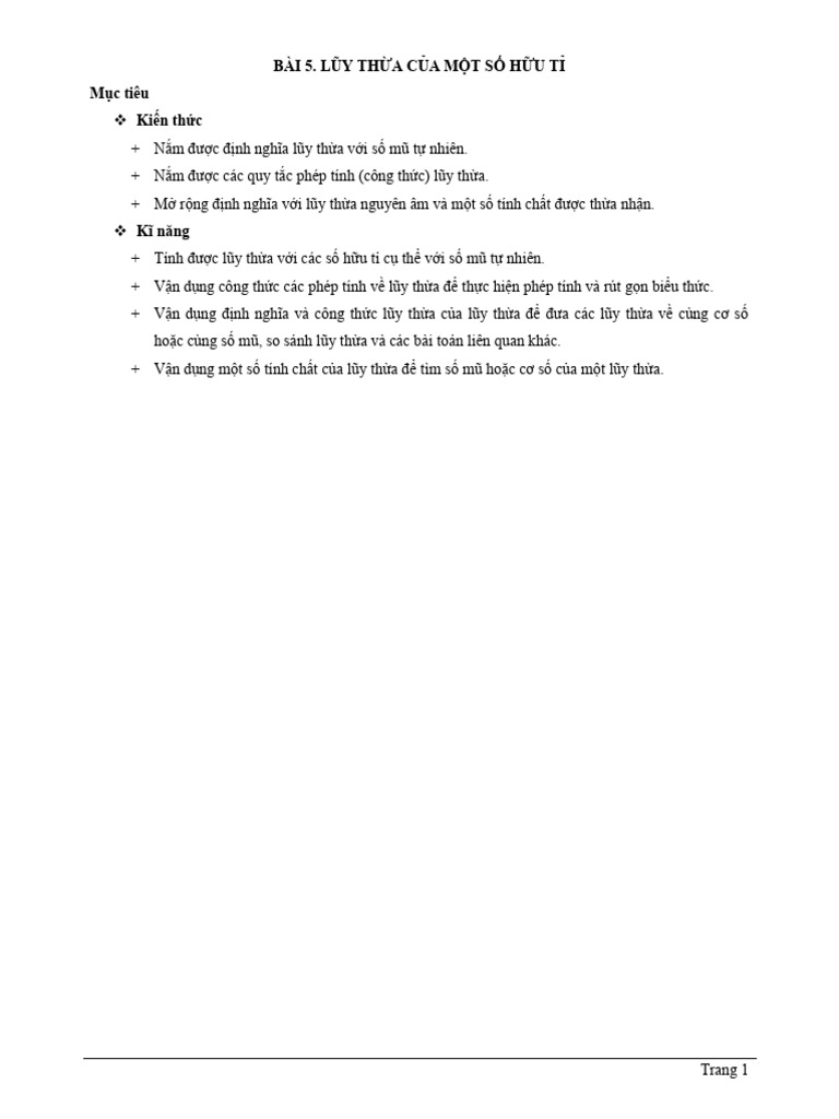Chuyen de Luy Thua Cua Mot So Huu Ti | PDF