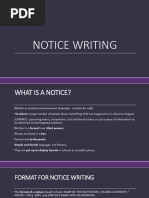 Notice Writing For Class 7 | PDF