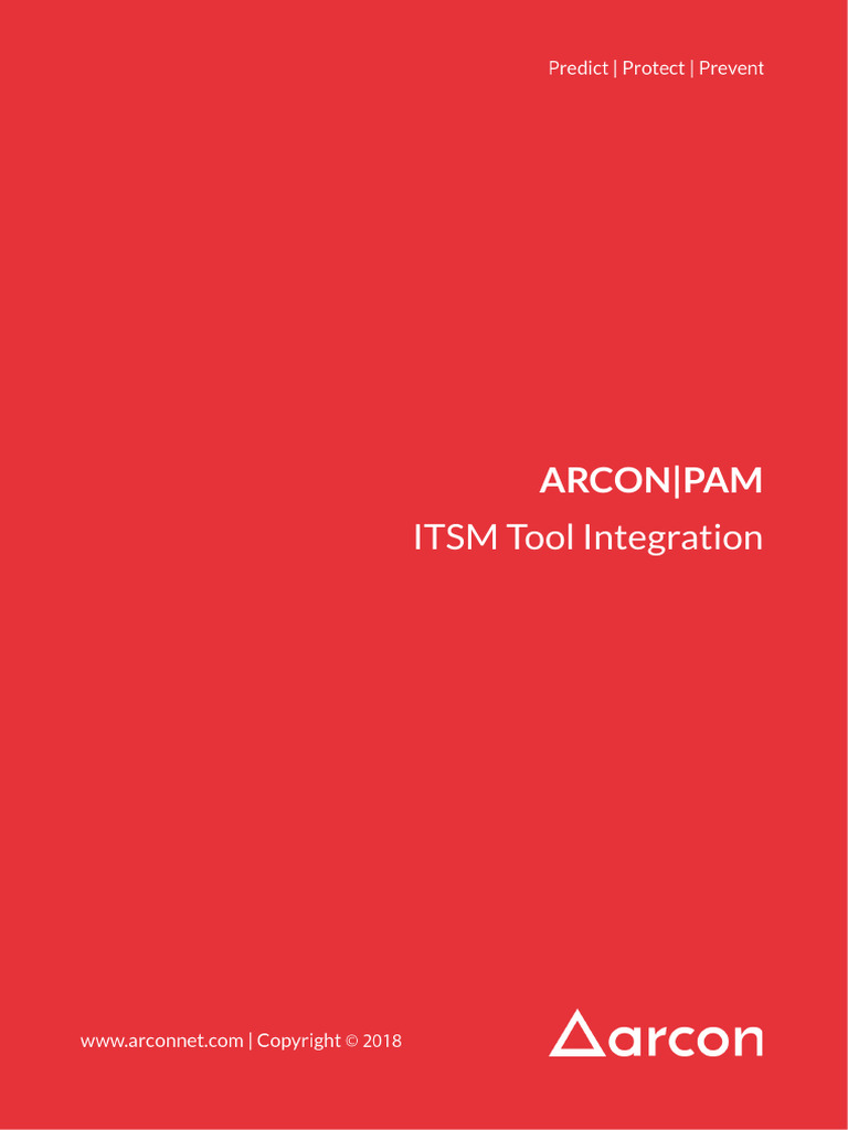 ARCON PAM ITSM Integration | PDF | Web Server | Internet & Web ARCON PAM ITSM Integration | PDF | Web Server | Internet & Web