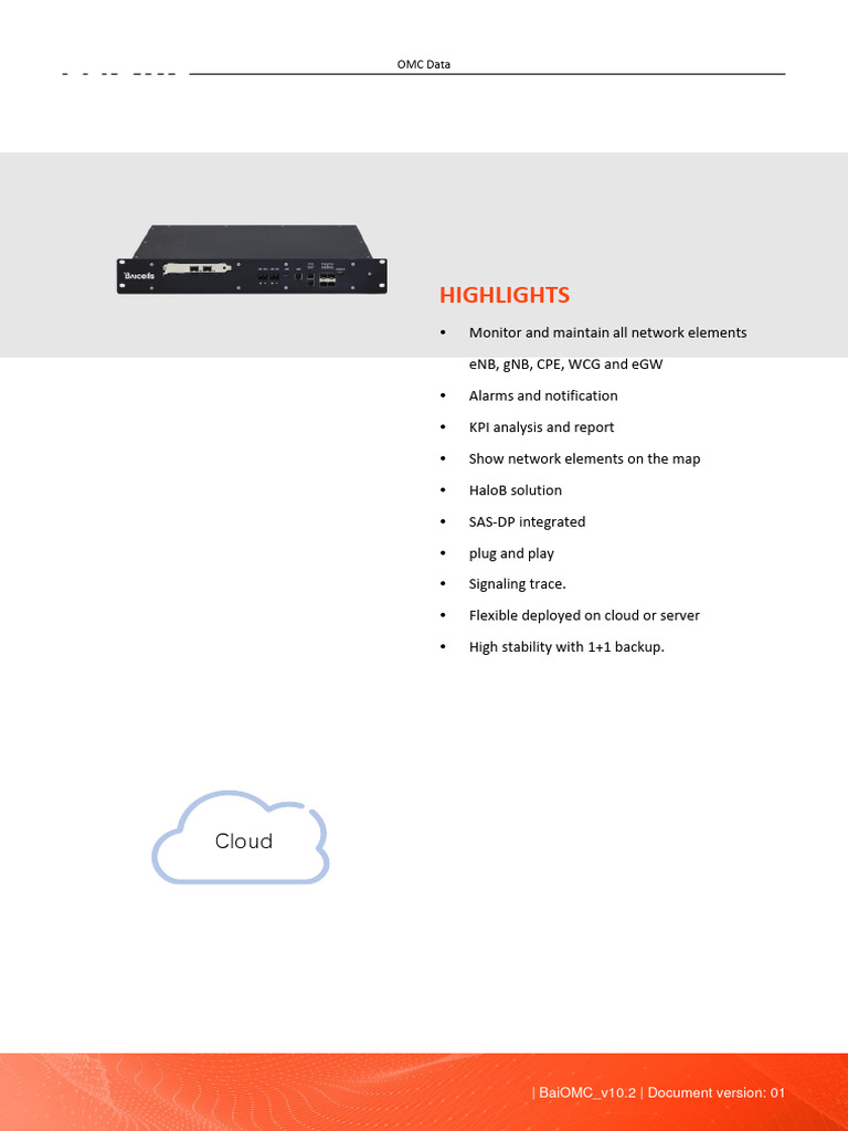 BaiOMC - v10.2 Data Sheet-01 | PDF | Port (Computer Networking) | Computer Network
