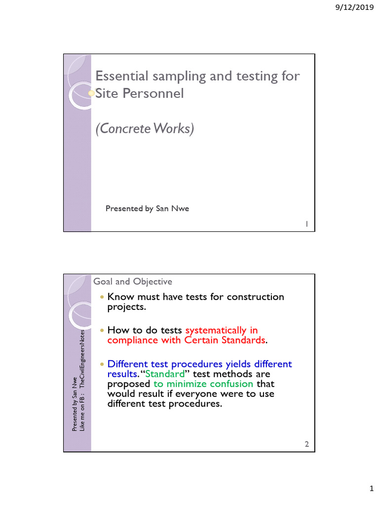 09 Essential Concrete Tests R4 | PDF