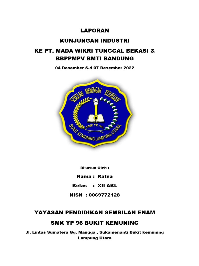 Laporan Kunjungan ke PT Mada Wikri Tunggal | PDF