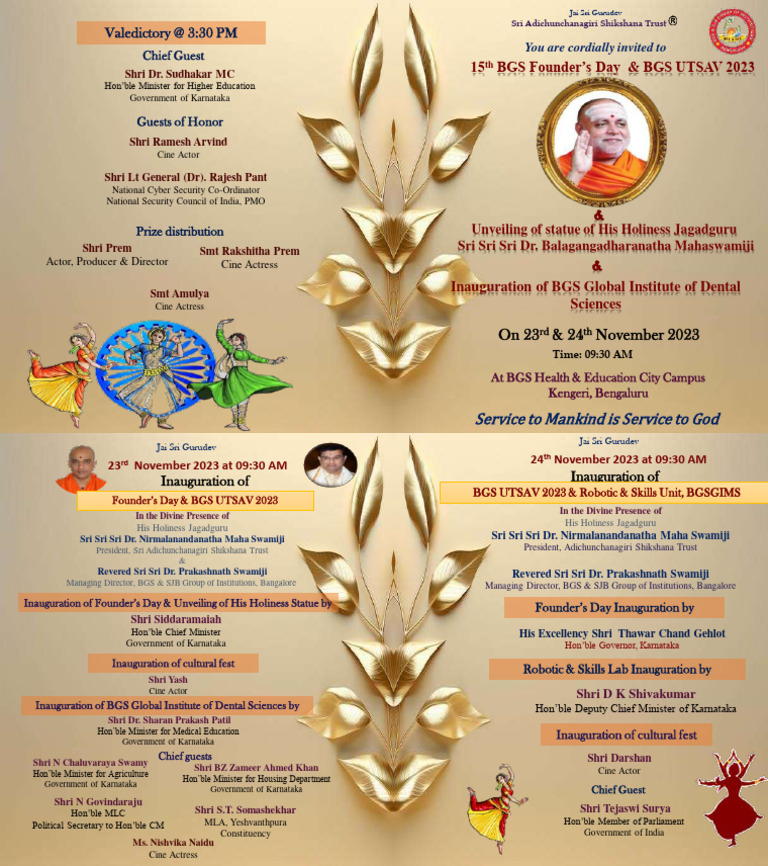 BGS Utsav Invitation | PDF