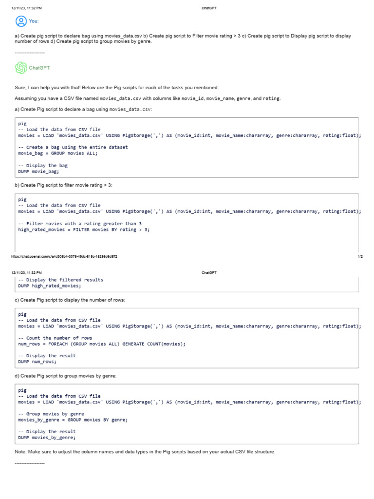 Chatgpt | PDF | Information Technology | Data Management