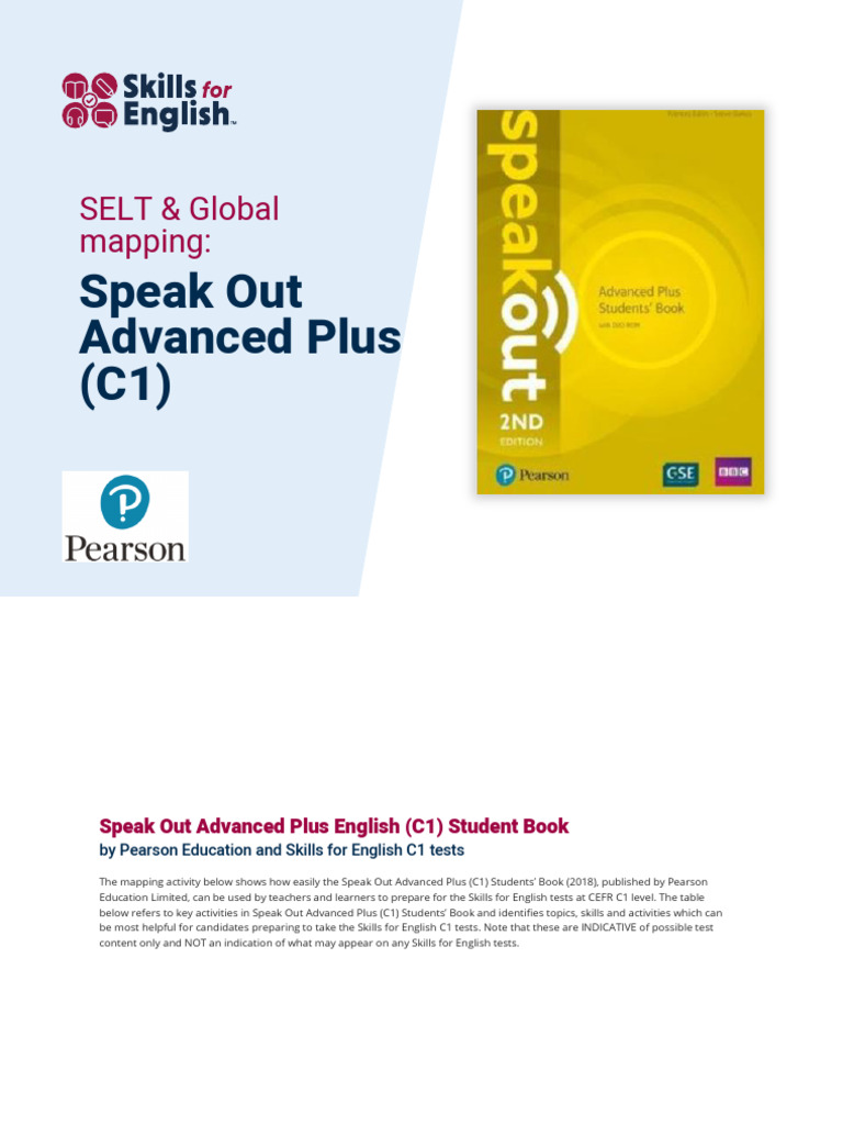 SfE - Speak Out AdvancedPlus C1 | PDF | English Language | Physical Fitness