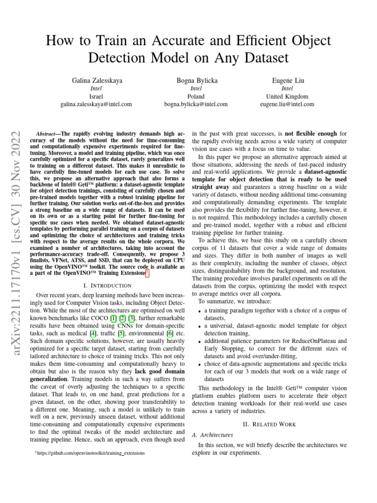 How To Train An Accurate And Efficient Object Detection Model On Any