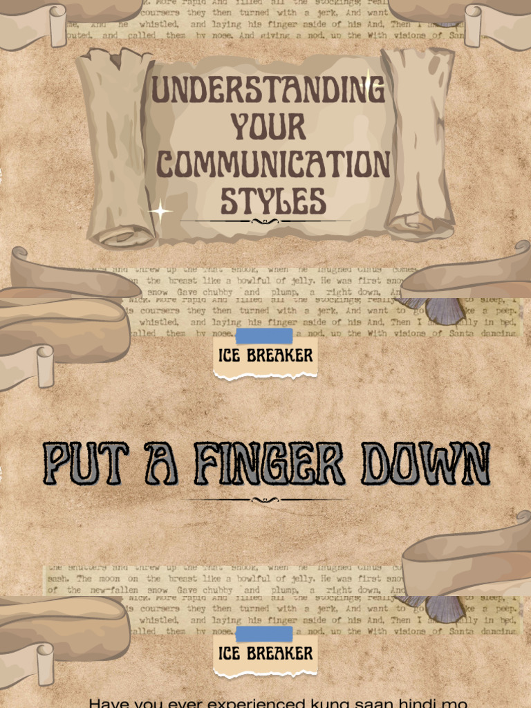 Communication Styles | PDF | Communication | Extraversion And Introversion