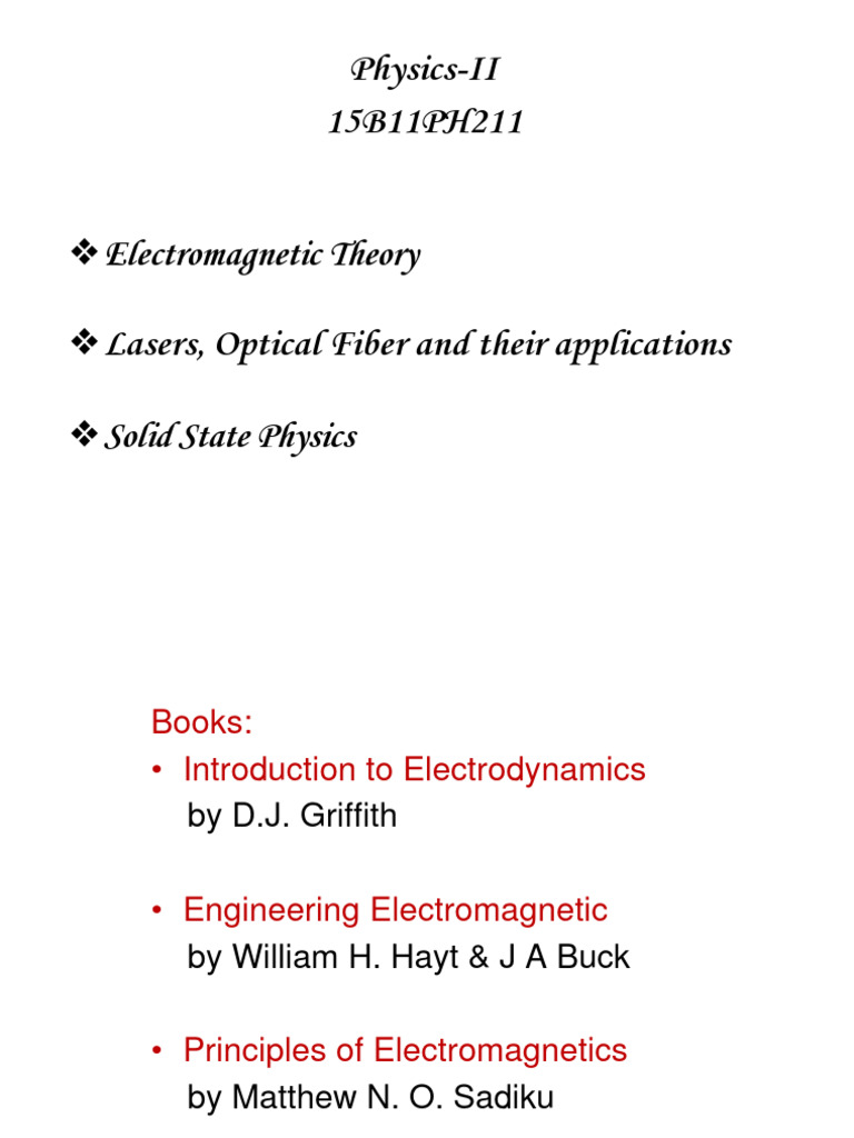 EMT and Fiber Optics - 2021 | PDF | Magnetic Field | Optical Fiber