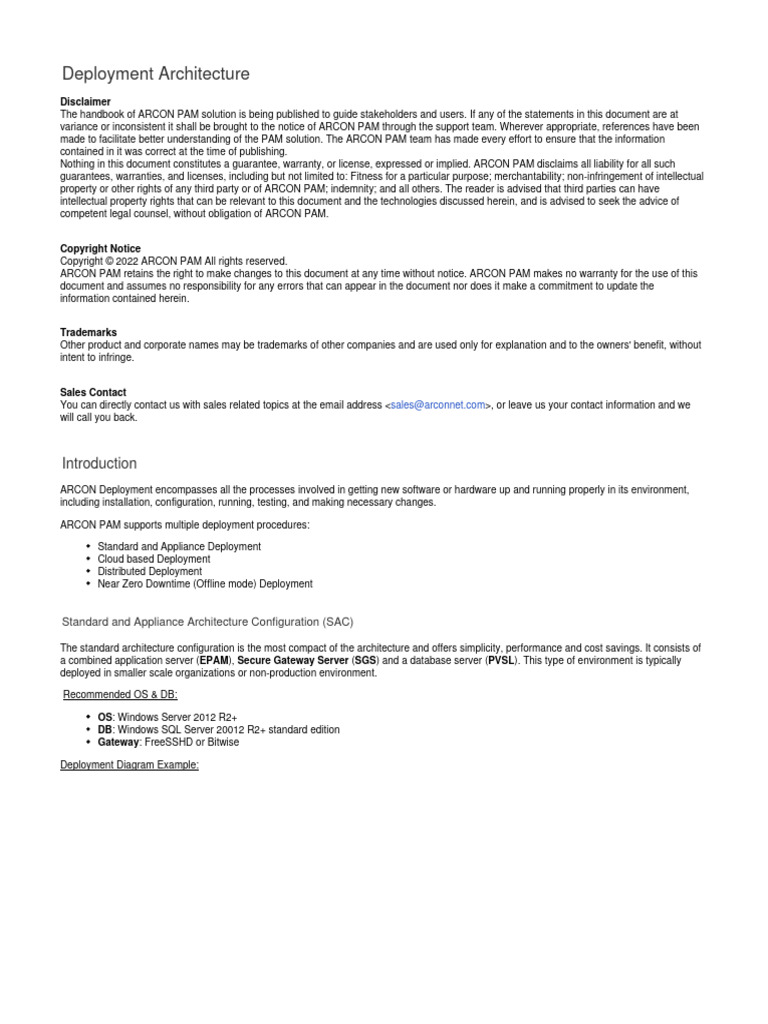 Deployment Architecture | PDF | Microsoft Sql Server | Cloud Computing