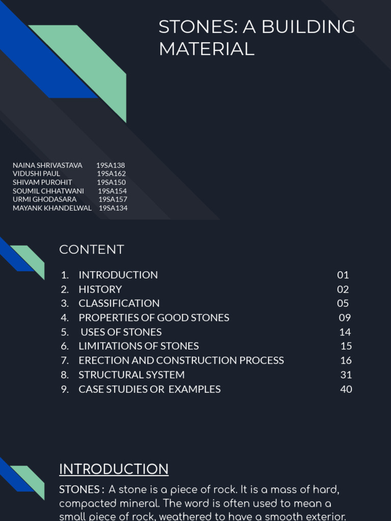 STONES | PDF | Masonry | Rock (Geology)