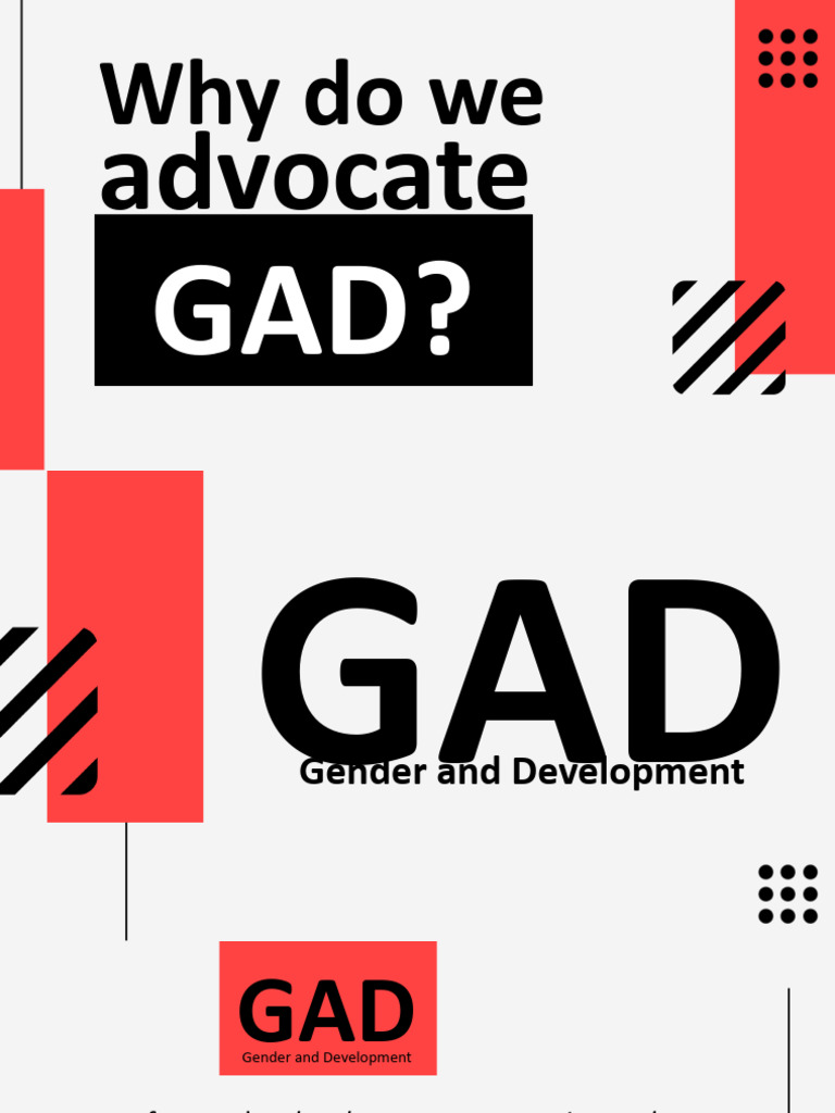 Session 1 - Why Do We Advocate GAD | PDF
