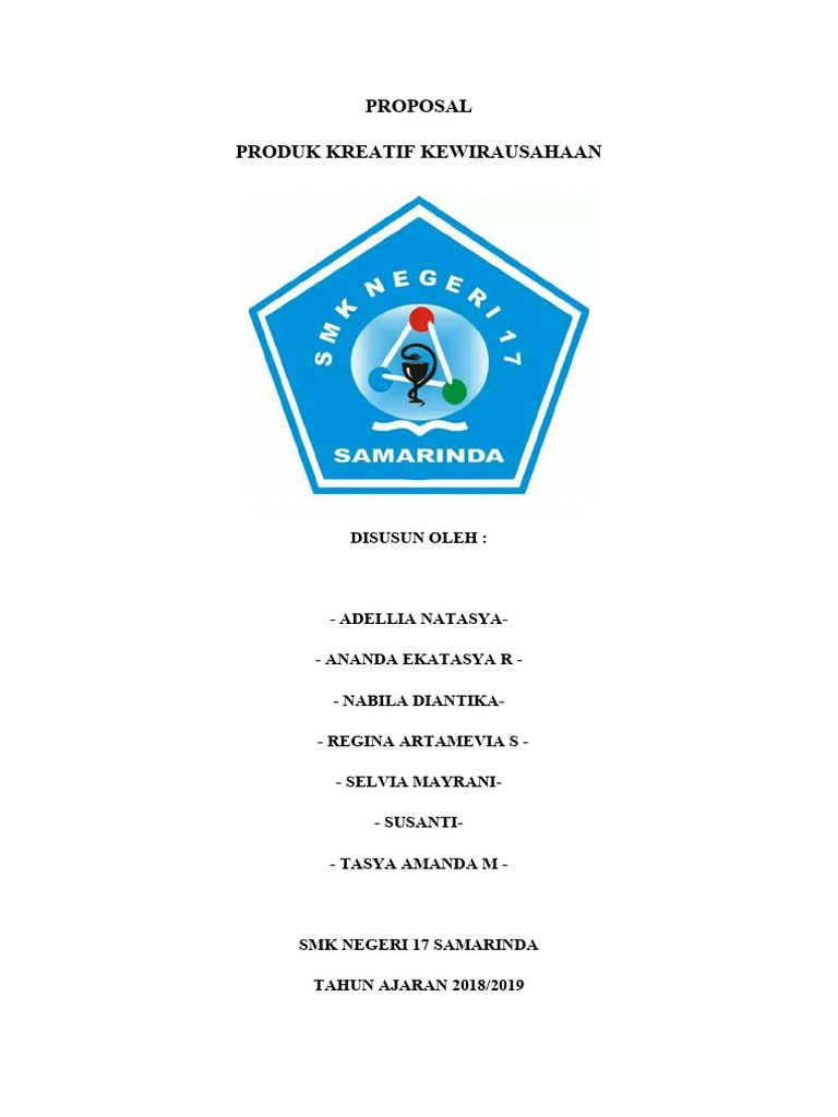 Proposal Produk Kreatif Kewirausahaan Pi | PDF