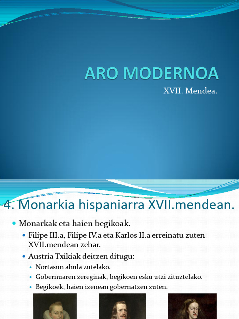 Aro Modernoa 4, 5 eta 6. puntuak. | PDF