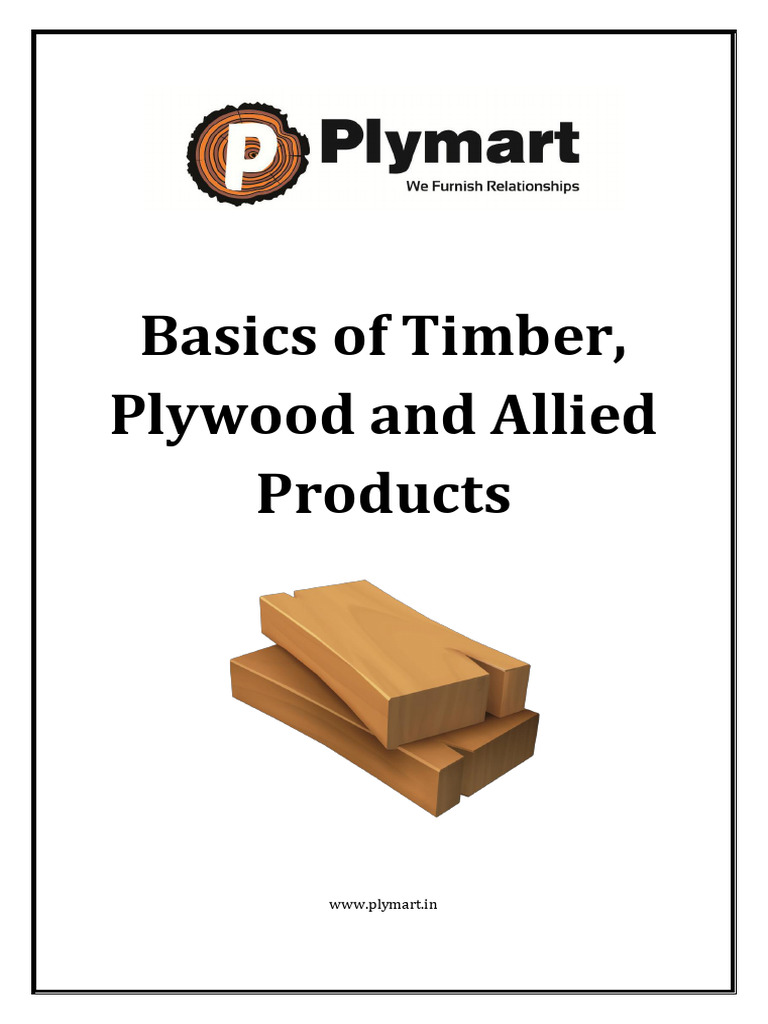 Basics of Timber, Plywood and Allied Products | PDF | Plywood | Lamination