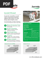 Isocrete K Screed Technical Data Sheet | PDF | Polyethylene | Fibers