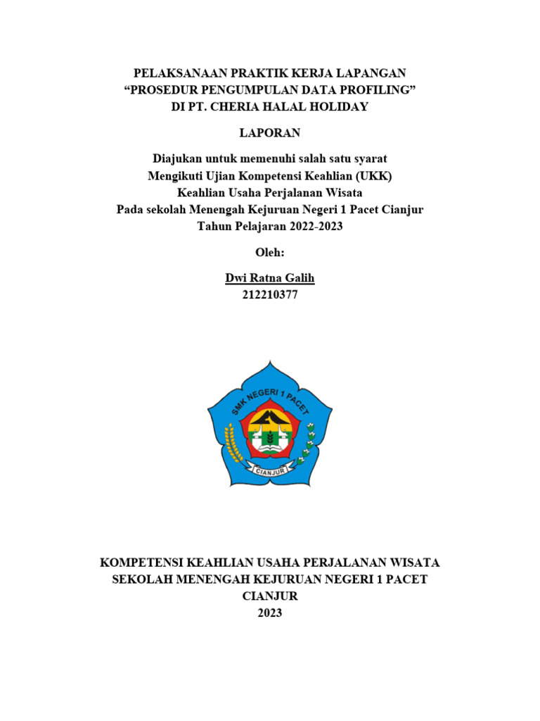 Dwi Lap PKL Revisi | PDF