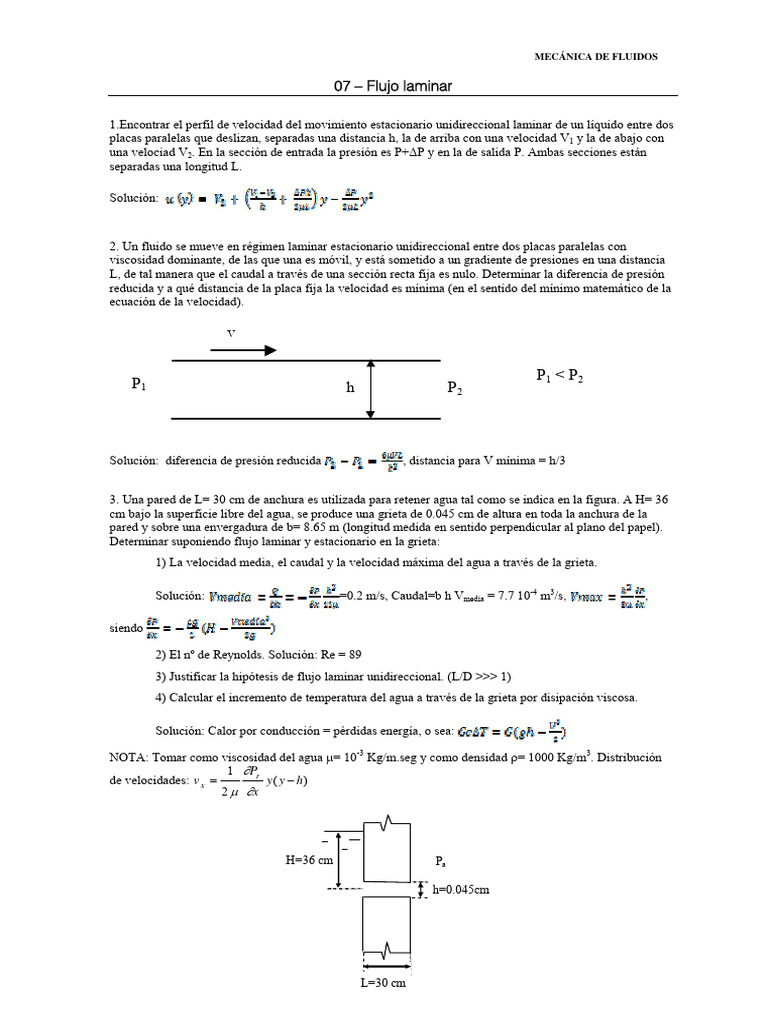 Flujo Laminar Estacionario en Líquidos | PDF | Viscosidad | Materia suave