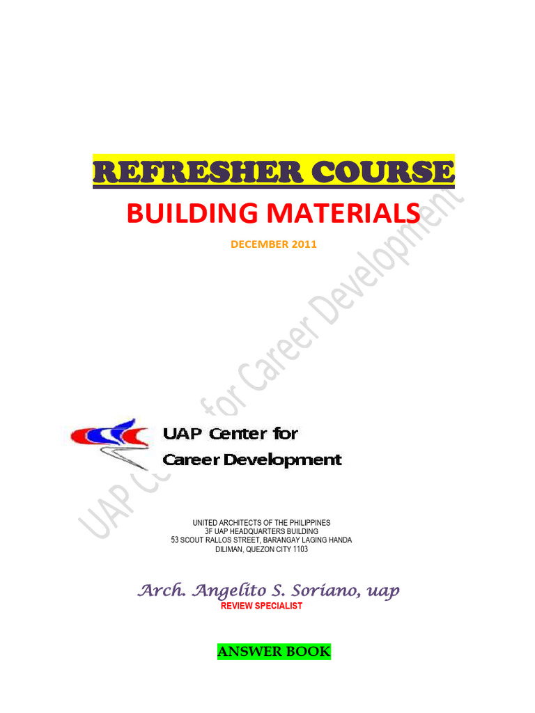 Refresher Notes 2011 | PDF | Architectural Design | Architecture