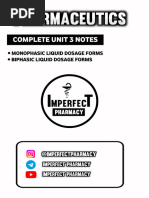 Unit 1 Pharmaceutics (Imperfect Pharmacy) | PDF