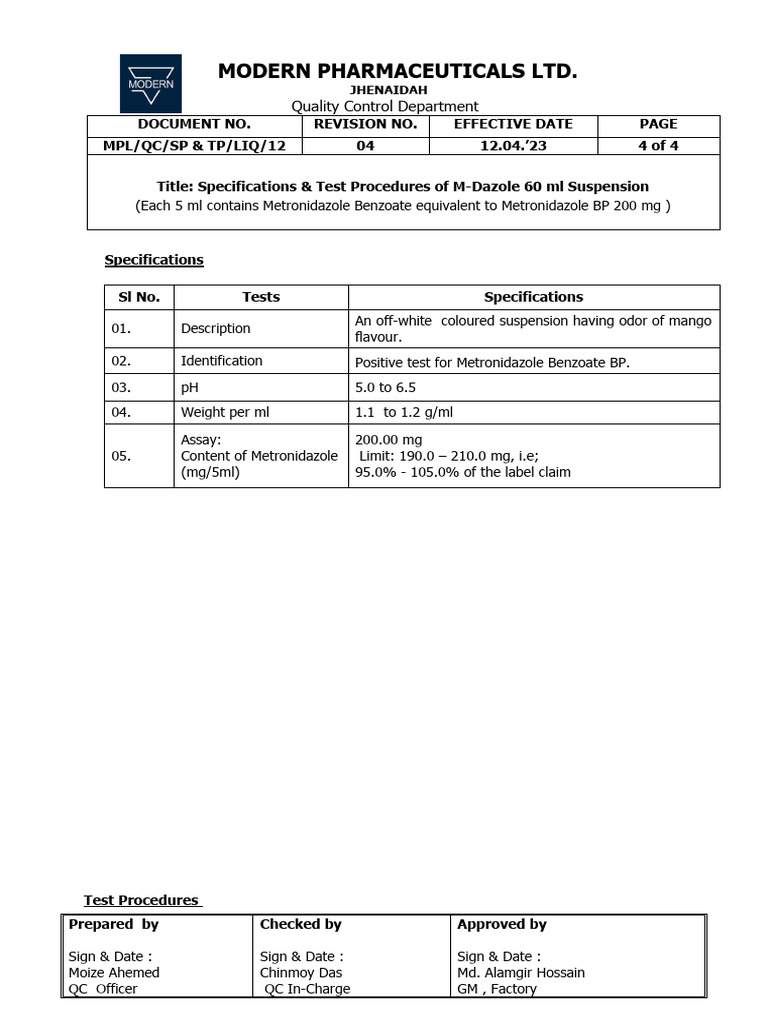 12.M-Dazole 60 ML Suspension | PDF