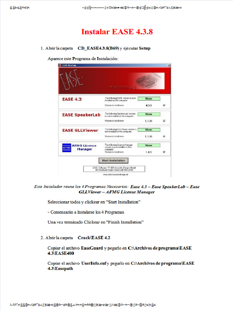 Cómo Instalar EASE 4 | PDF