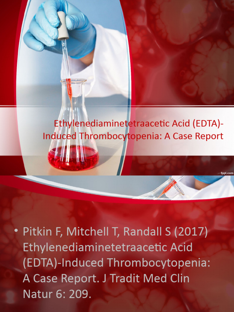 EDTA-Induced Thrombocytopenia Case Study | PDF | Platelet | Blood Cell