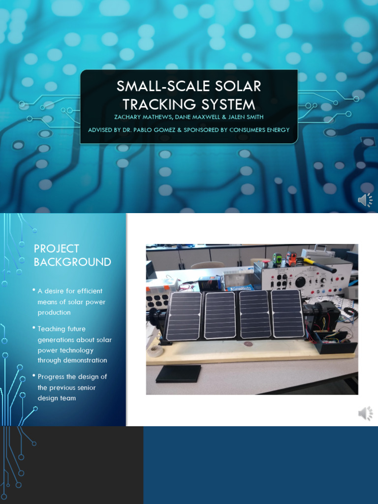 Small-Scale Solar Tracking System | PDF | Solar Panel | Solar Power