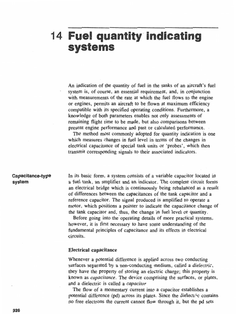 Capacitance-Based Fuel Quantity System | PDF | Capacitor | Capacitance