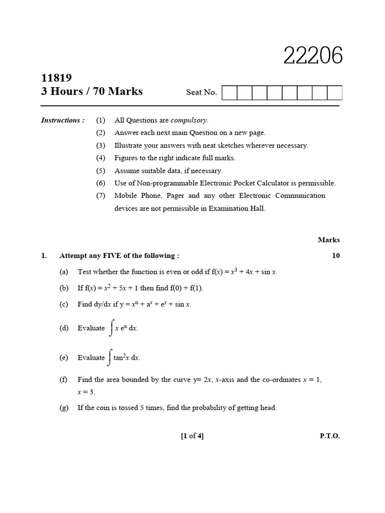 2018 Winter Question Paper | PDF | Curvature | Geometry