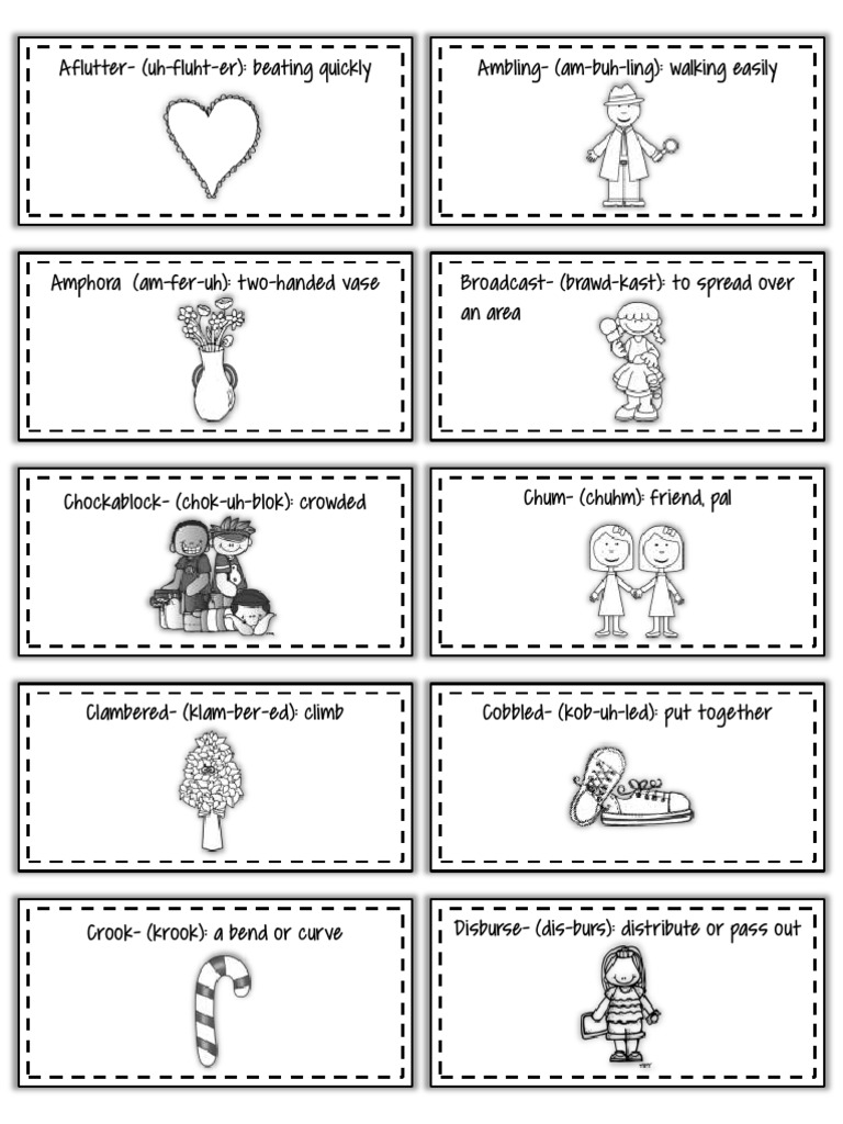 The Boy Who Loved Words Vocabulary | PDF