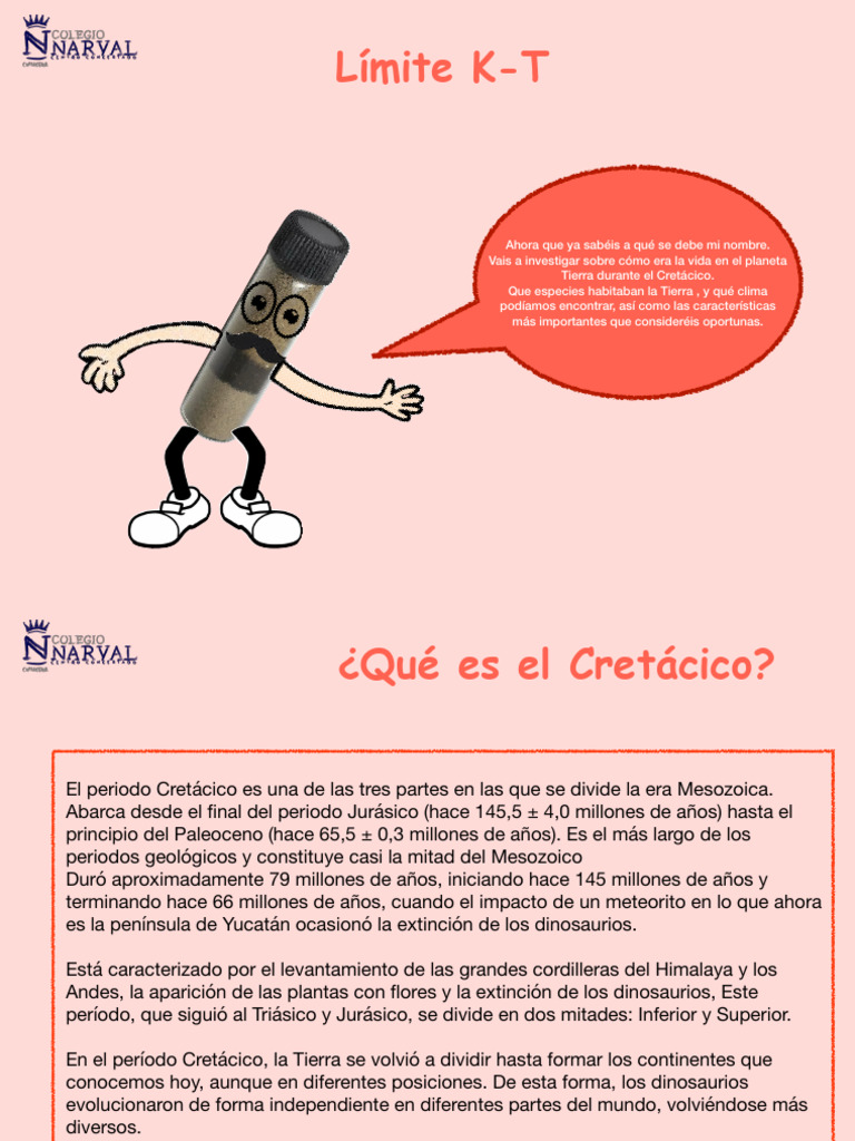 Proyecto De Investigación Límite K T 4 Pdf Dinosaurios Cretáceo
