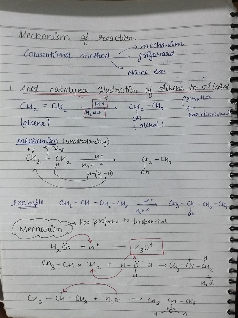 Mechanism of Reaction | PDF