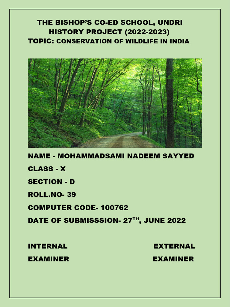 Geography Project Cover Page | PDF