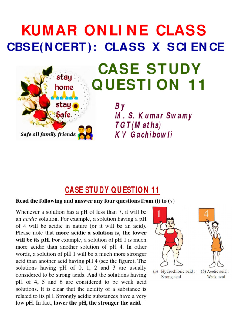 Science X Case Study Question 11 | PDF