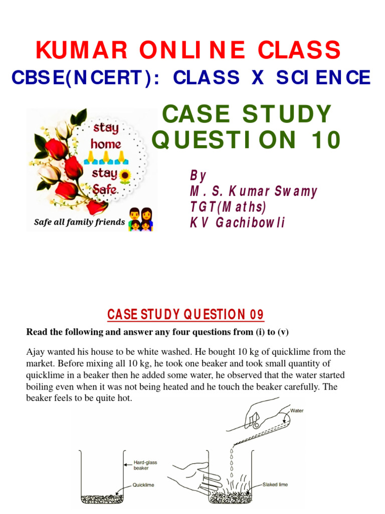 Science X Case Study Question 10 | PDF