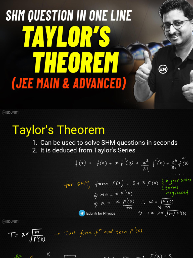 PHD On Taylors Theorem in SHM | PDF