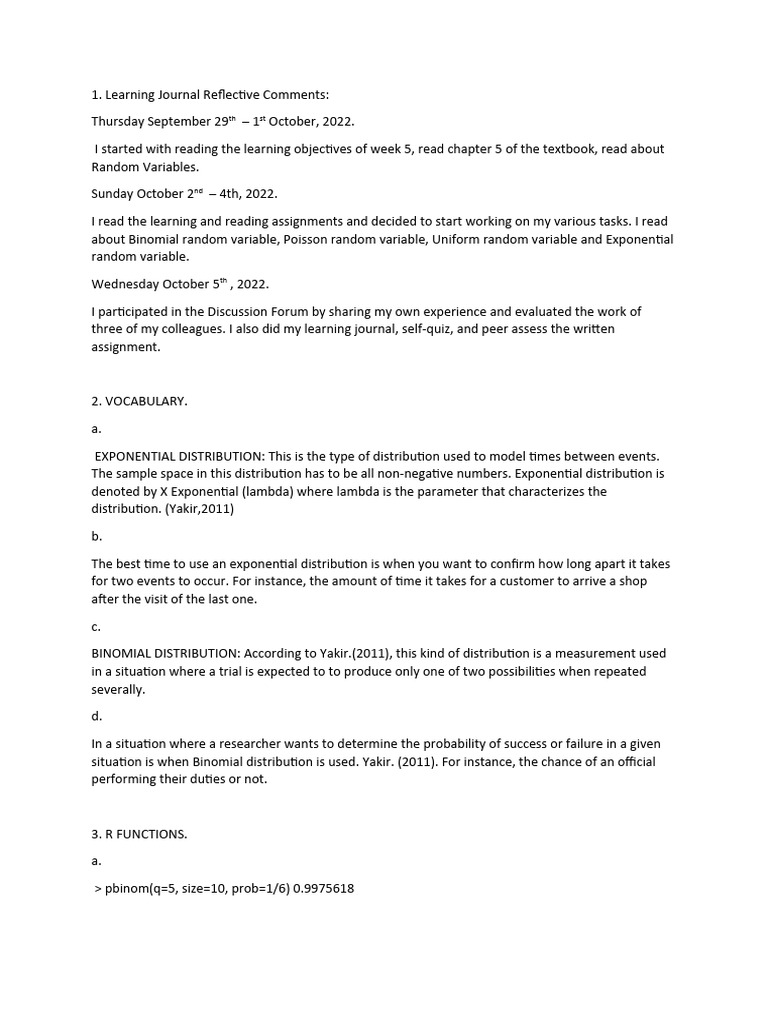 MATH 1280 Learning Journal Unit 5 | Download Free PDF | Probability ... MATH 1280 Learning Journal Unit 5 | Download Free PDF | Probability ...