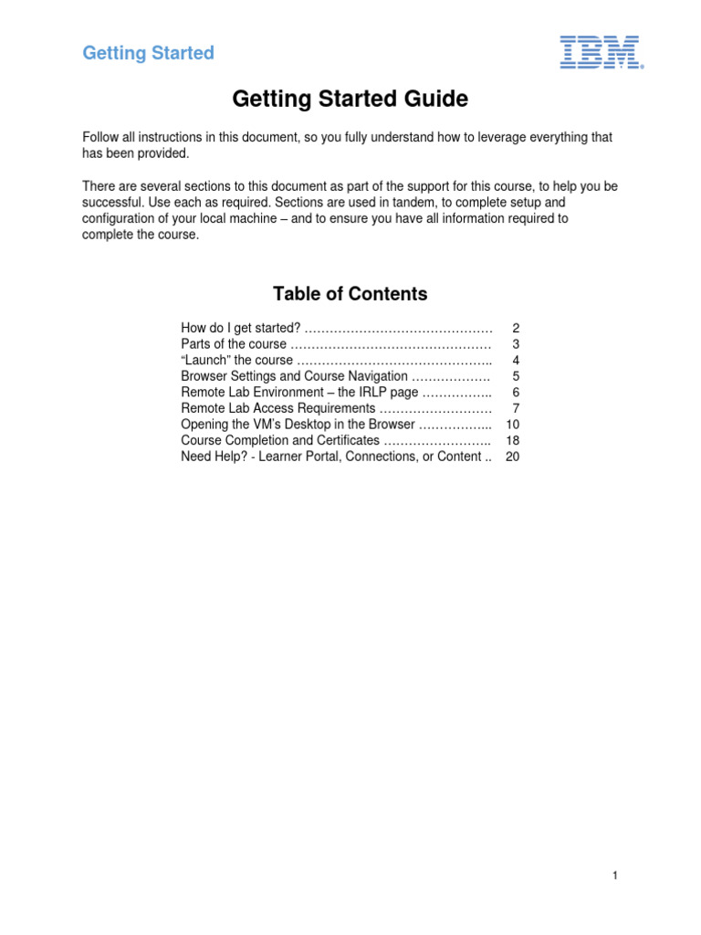 Getting Started Guide | PDF Getting Started Guide | PDF