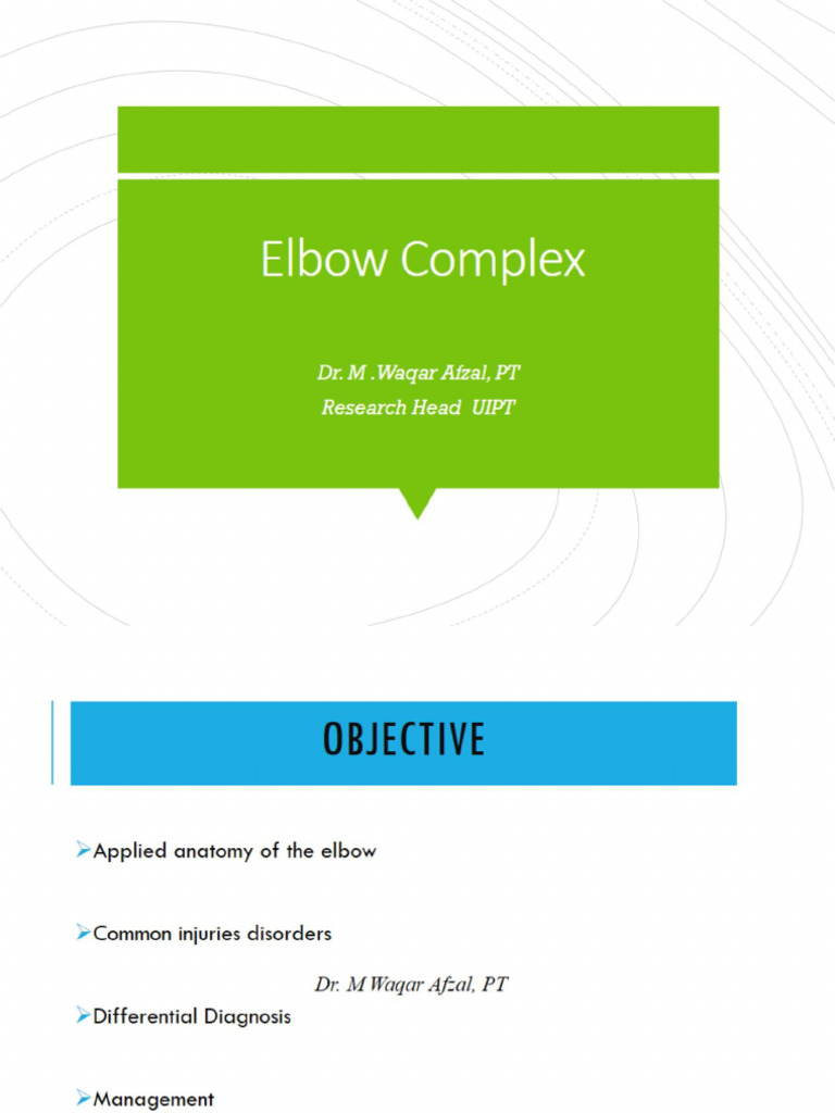 Elbow Complex 1 of II | PDF