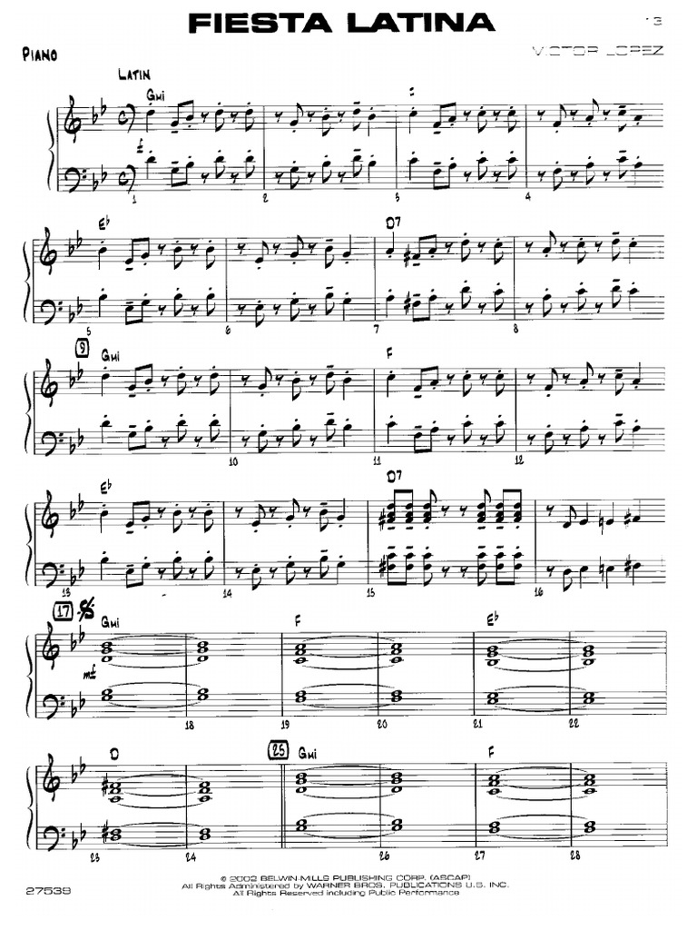 Fiesta Latina - Piano PDF | PDF