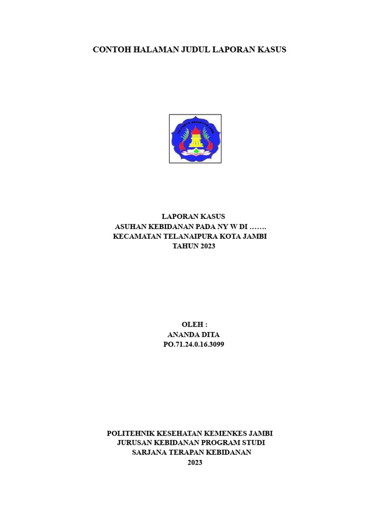 Contoh Laporan Kasus | PDF