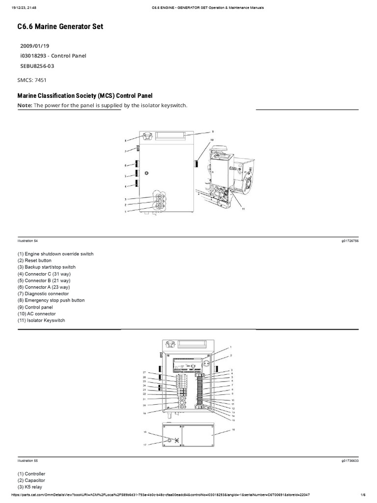 C6.6 ENGINE - GENERATOR SET Operation & Maintenance Manuals - Errori ...