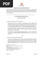 Aadhaar Consent Form | PDF