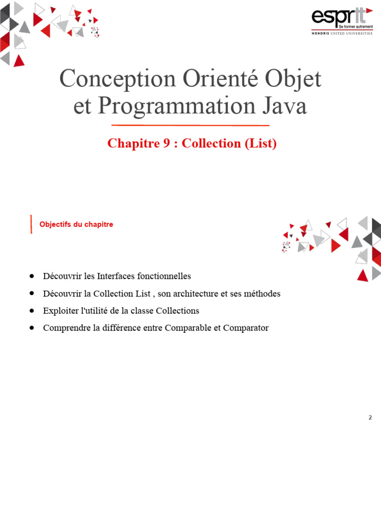 Chapitre 9 List Pdf Java Langage De Programmation Interface Informatique