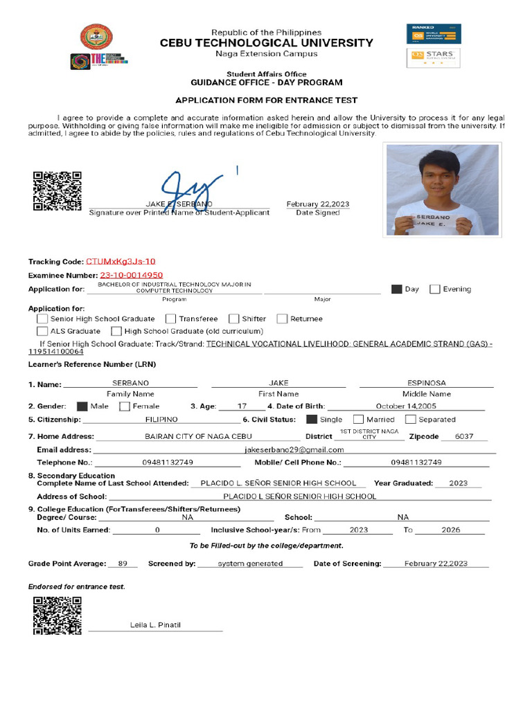 Application Form | PDF