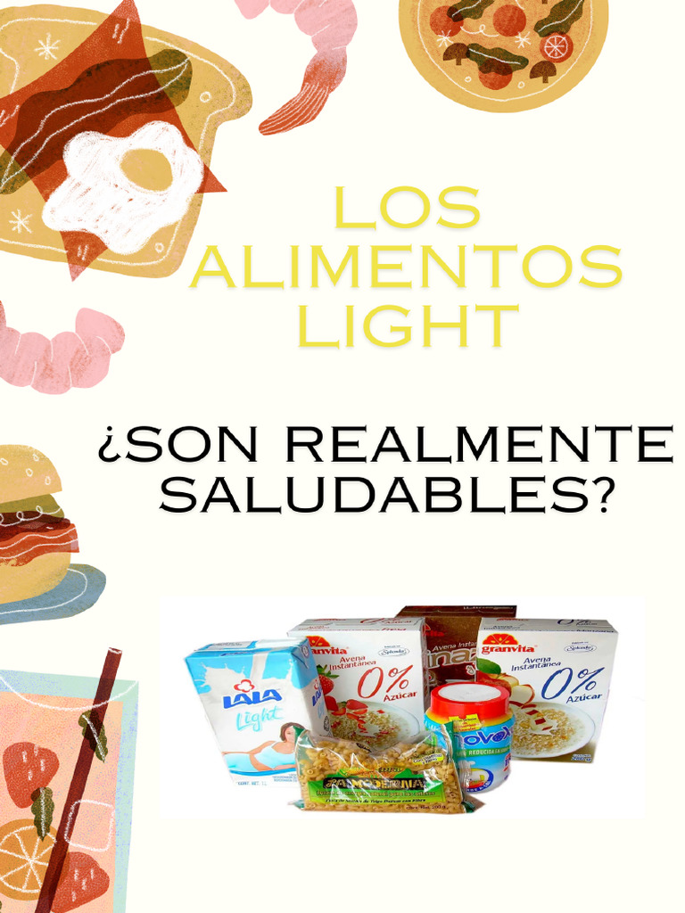 Los Productos Light, ¿Son Realmente Saludables | PDF | Salud y ...