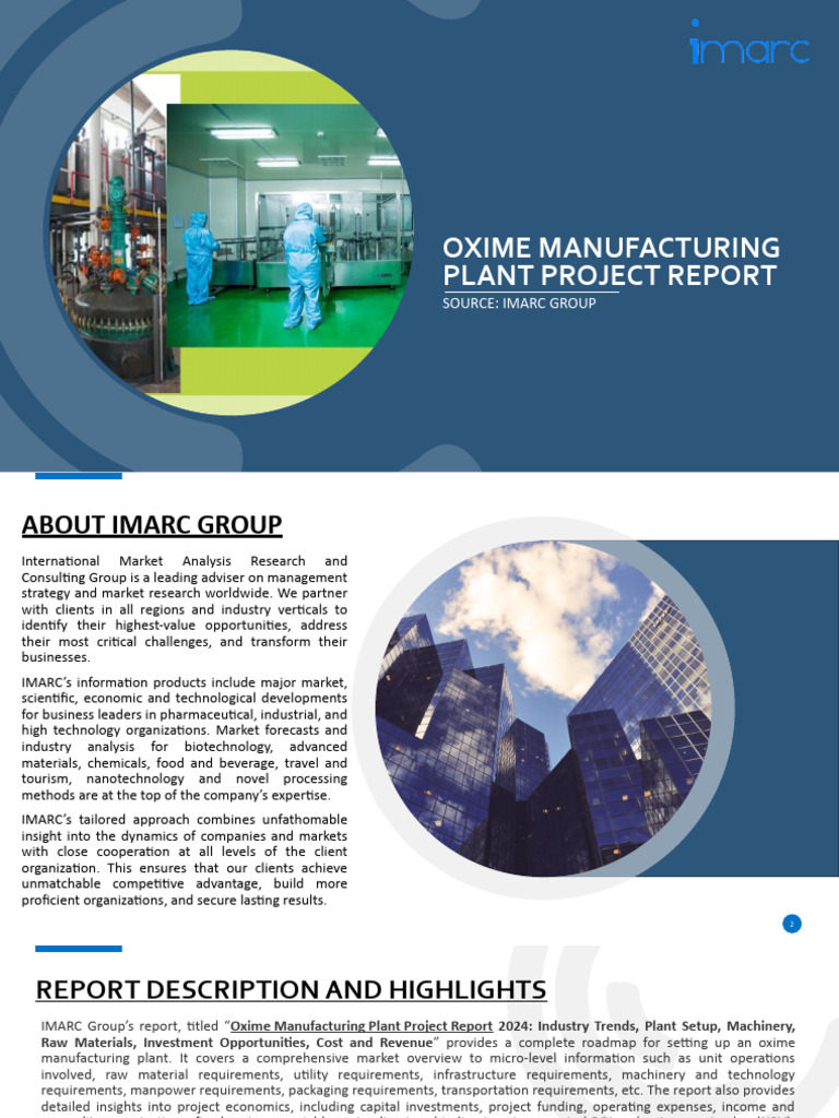 Oxime Manufacturing Plant Project Report 2024 Edition | PDF | Business